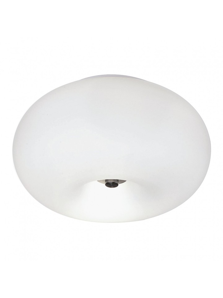 Ceiling Light with 2 Lights D.28 Modern in White Glass Collection ...