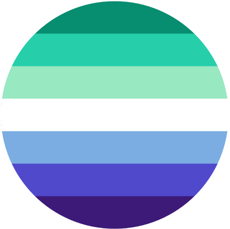 Gay Pride Flag MLM - 100 Pack Circle Stickers 3" x 3" - LGBTQ+ Support ...