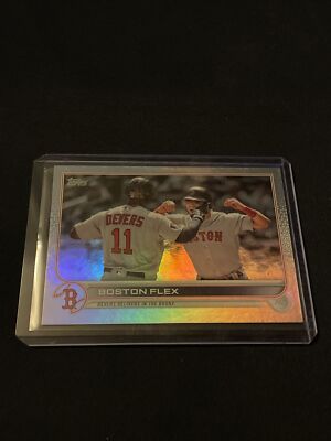 2022 Topps Update - Boston Flex #US11 Boston Red Sox Rainbow Foil ...