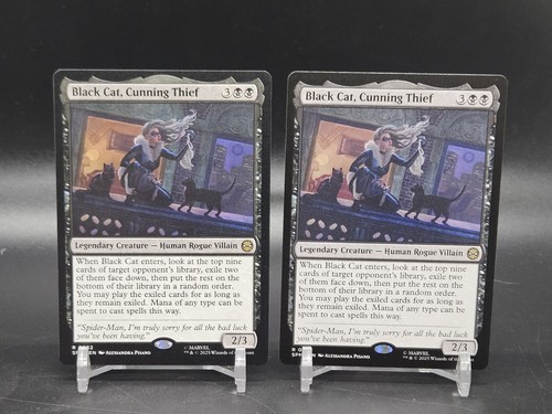 (2) Black Cat, Cunning Thief, MTG: Spider-Man #0052 MT Rare (2025) | eBay