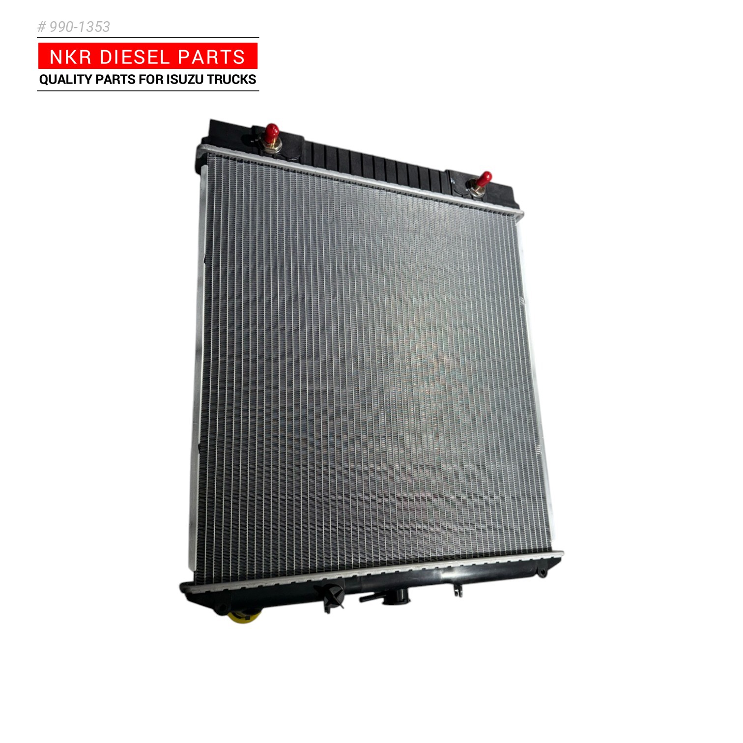 Radiator Assembly NPR NQR 4BD2 3.9L 95.5-98 (MALE NIPLE CONNECTOR) w/o ...