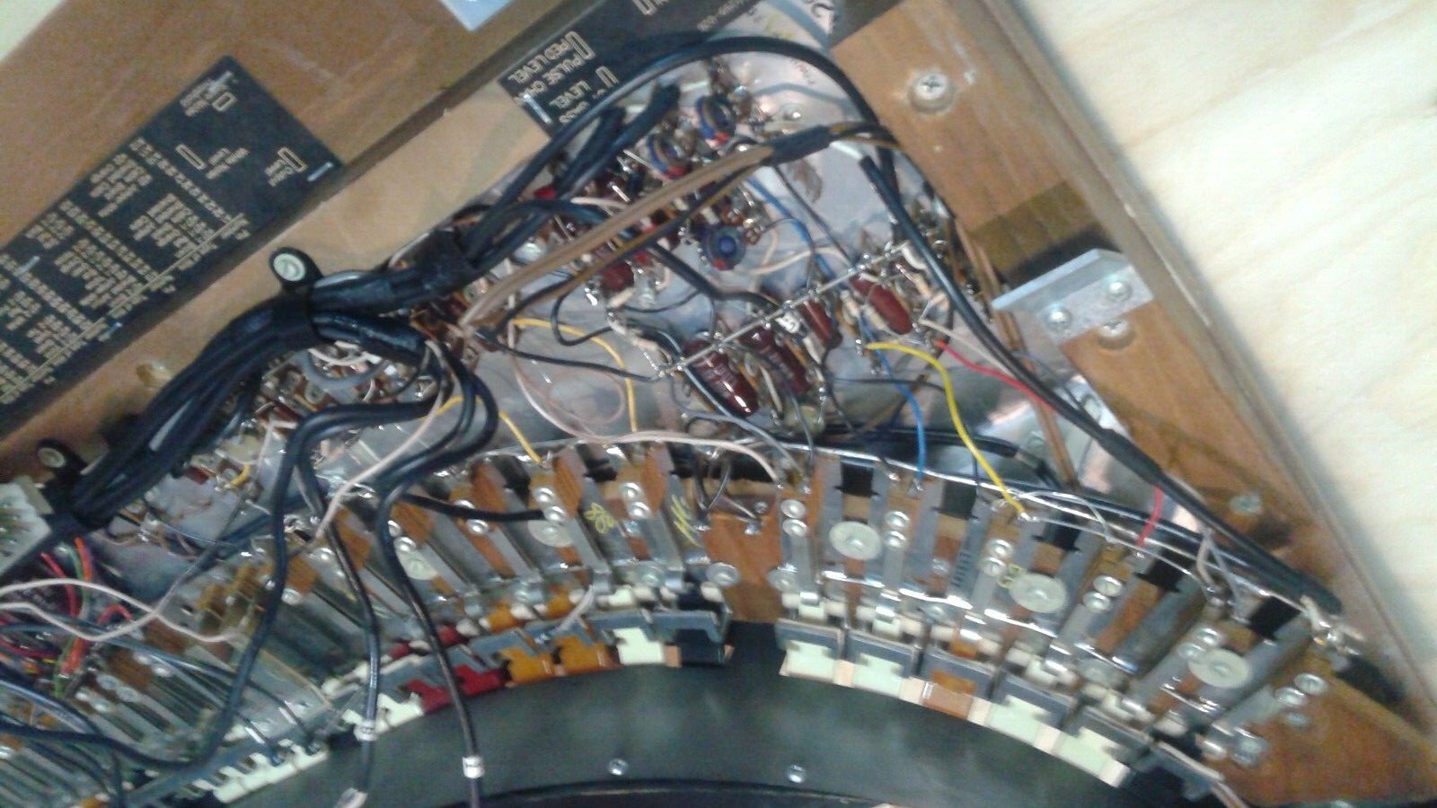 CONN ORGAN UPPER CONTROL KEYS FOR MODEL 551 COMPLETE WITH WIRING ...