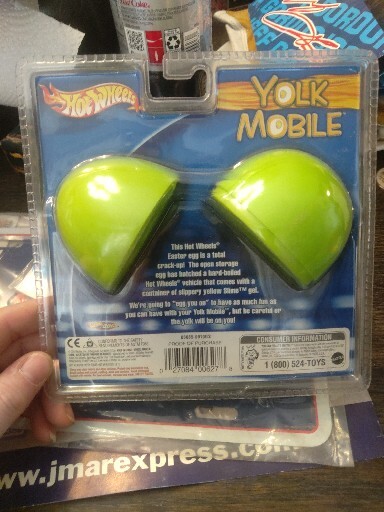 2002 Hot Wheels Yolk Mobile Blast Lane Gold Chopper Motorcycle w/Slime ...