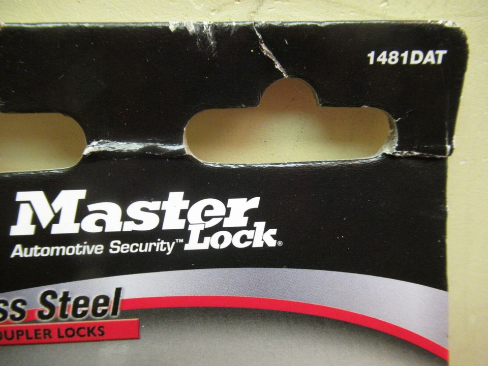 Master Lock Stainless Steel Receiver Lock w/Adjustable Coupler Latch ...