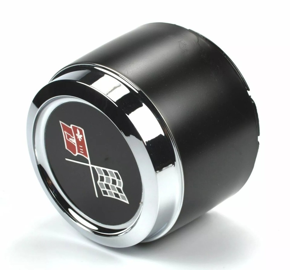 1Pc Fits 73-79 C3 Corvette Cross Flag Logo Wheel Hub Plastic Center ...