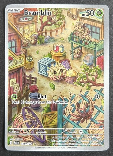 Bramblin 198/193 Paldea Evolved Illustration Rare Holo Pokemon TCG Card ...