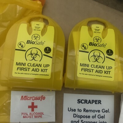 Mini Bio Hazard Clean Up Kits X2 First Aid Kits Body Spill Granules ...