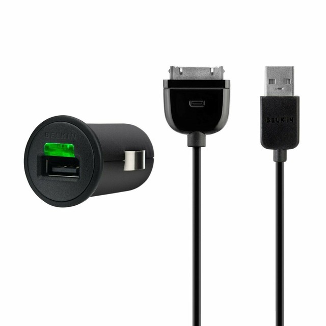 Belkin MicroCharge ChargeSync Kit - power adapter - car for sale online ...