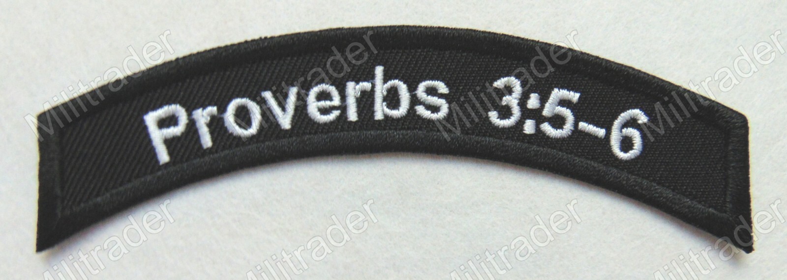 Proverbs 3:5-6 Christian Religious Bible Verse Embroidered Rocker Patch | eBay