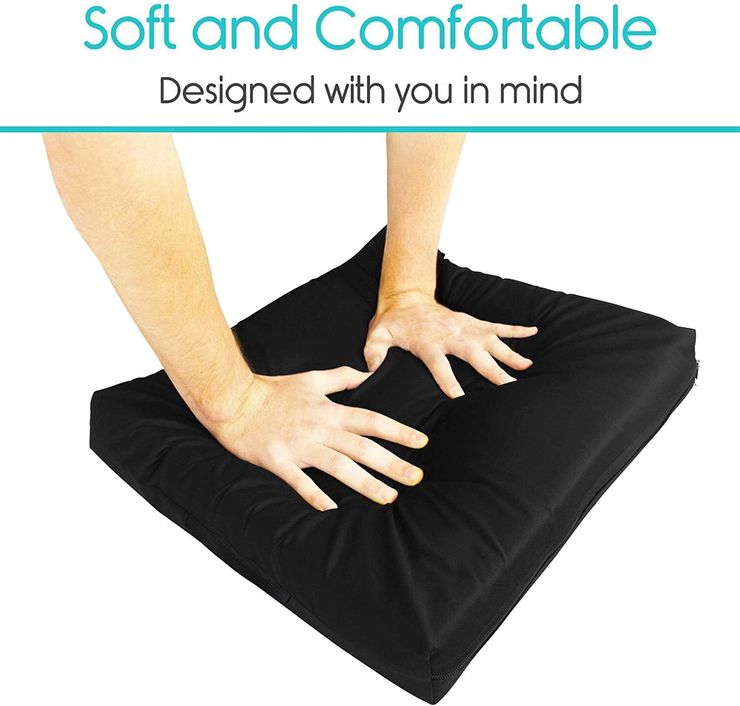 Pressure Relief Firm Foam Wheelchair Cushion Seat Pad Support Chair ...