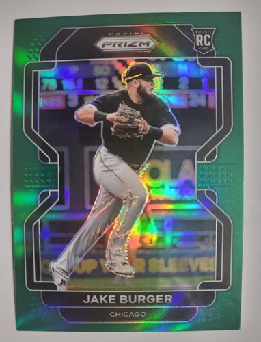 2022 Panini Prizm Baseball Jake Burger #90 Rookie Card Green Prizm CW ...