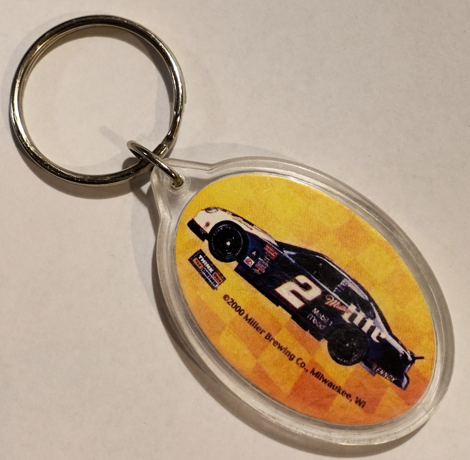 #2 Lennox Miller Lite Nascar KEYCHAIN, Ford Taurus Racing Car, Miller ...