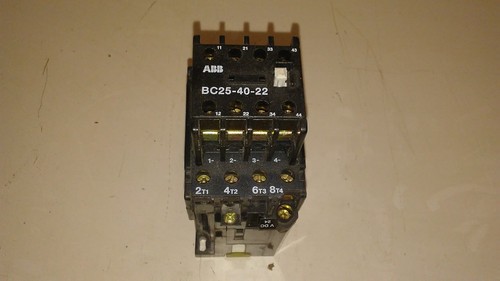 ABB BC25-40-22 600 Volt Max 24 VDC Contactor | eBay