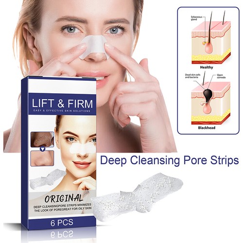 Blackhead Remover Strips Face Cleansing Deep Pore Peel Off Sticker Acne ...