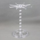Rotating Rack Jewelry Keyring Display Hanger 2 Tier Revolving Stand ...