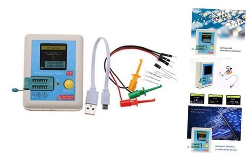 LCR-T7 Transistor Tester, LCR Multifunction Full Color Graphic Display ...