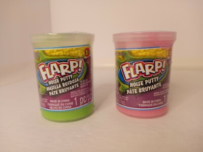Lot of 2 Flarp Noise Putty Pink & Green 3.7 oz For Kids Ages 3+ | eBay