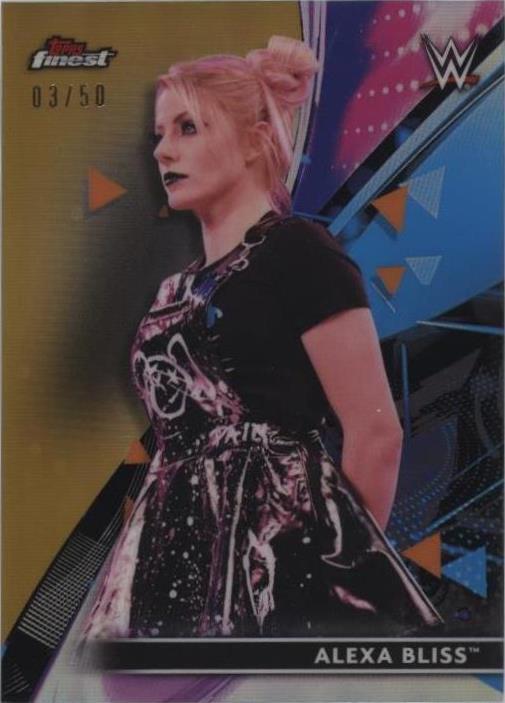 2021 Topps Finest WWE - Alexa Bliss #3 Gold Refractor /50 for sale ...