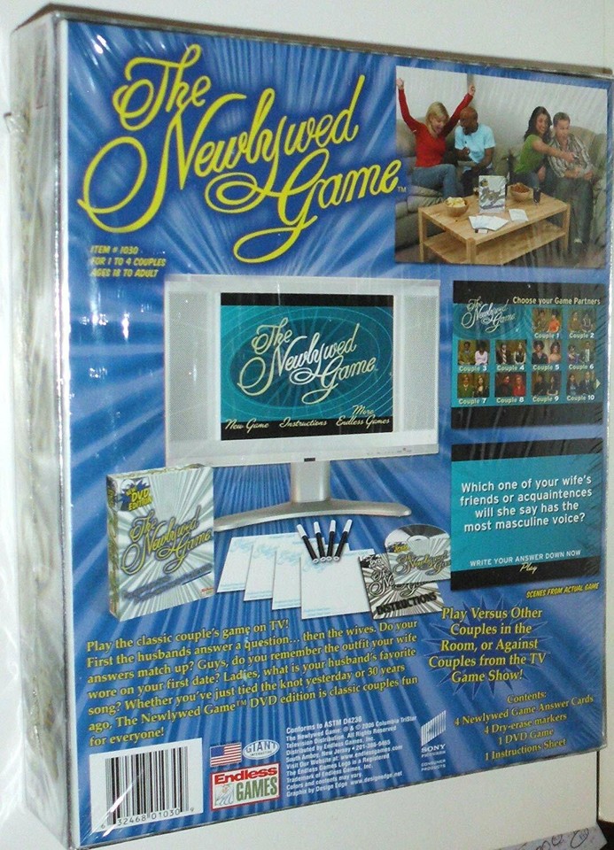 The Newlywed Game DVD Edition - For 1 to 4 Couples - New - Free US ...