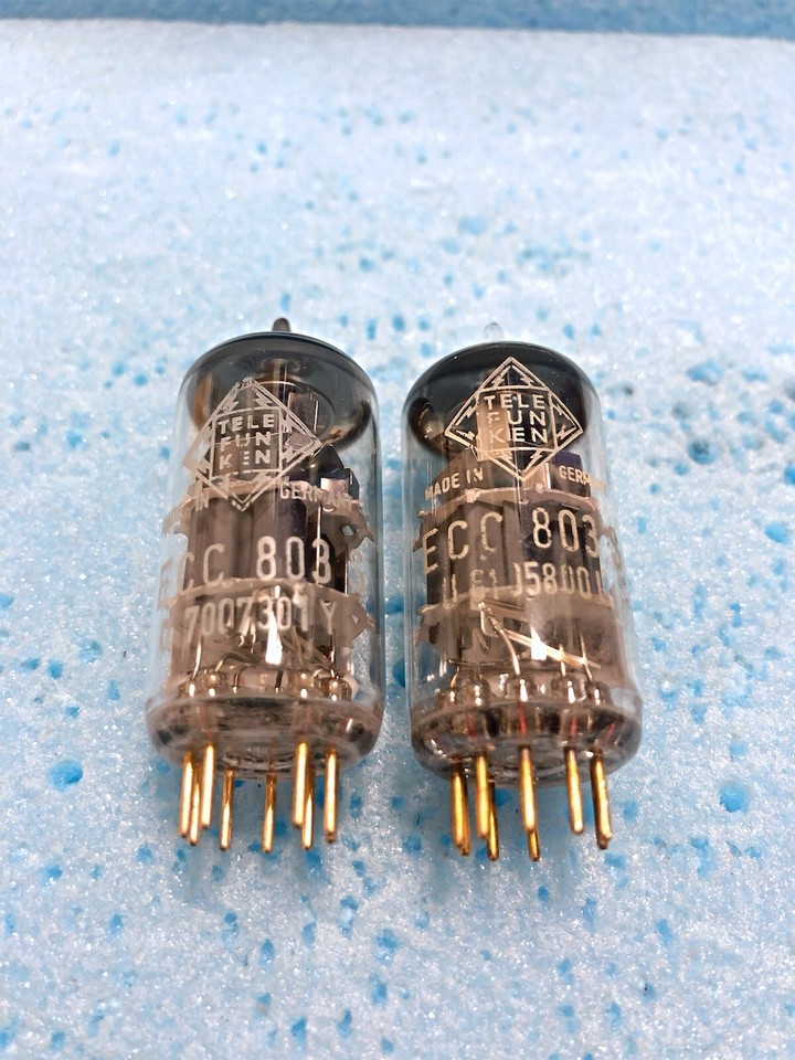 Telefunken ECC803S 12ax7 E83CC ec83 Gold Pins NOS NIB Matched Pair | eBay