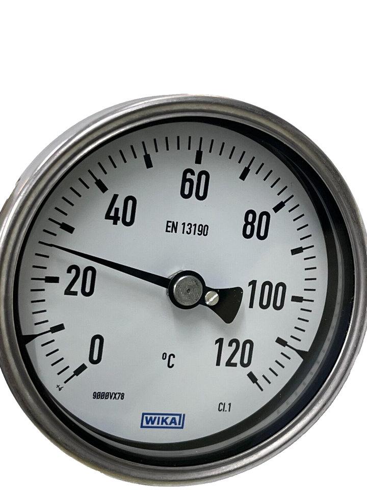 WIKA Model S5550/4 Bimetal Thermometer Back Mounted Adjustable Dial 120 ...