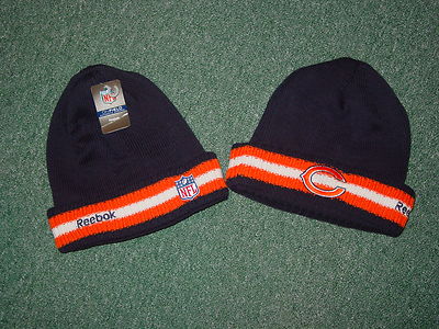 Mens Reebok Blue Chicago Bears Cuffed Knit Sideline Coaches Hat Cap ...