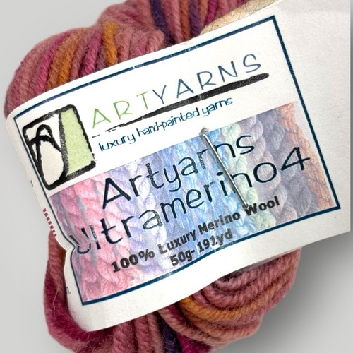 ARTYARNS Ultramerino 4 100% Luxury Merino Wool Yarn Art Rose/Multi ...