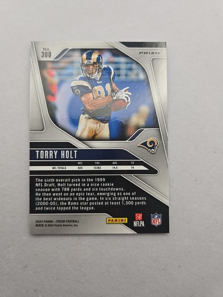 Torry Holt 2024 Panini Prizm #300 St. Louis Rams Red White and Blue | eBay