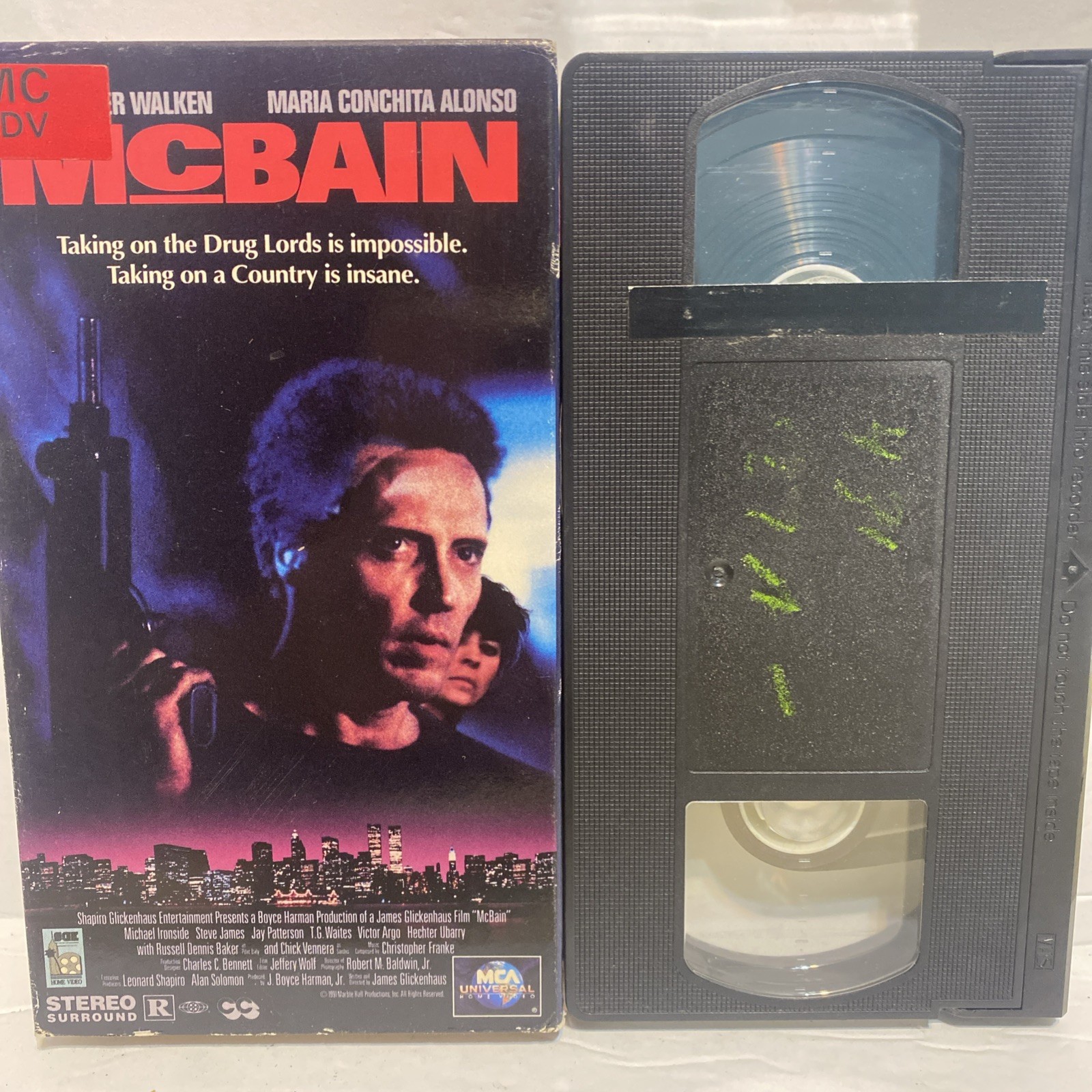 McBain (VHS, 1992) Christopher Walken, Maria Conchita Alonso ~ BUY 2 ...