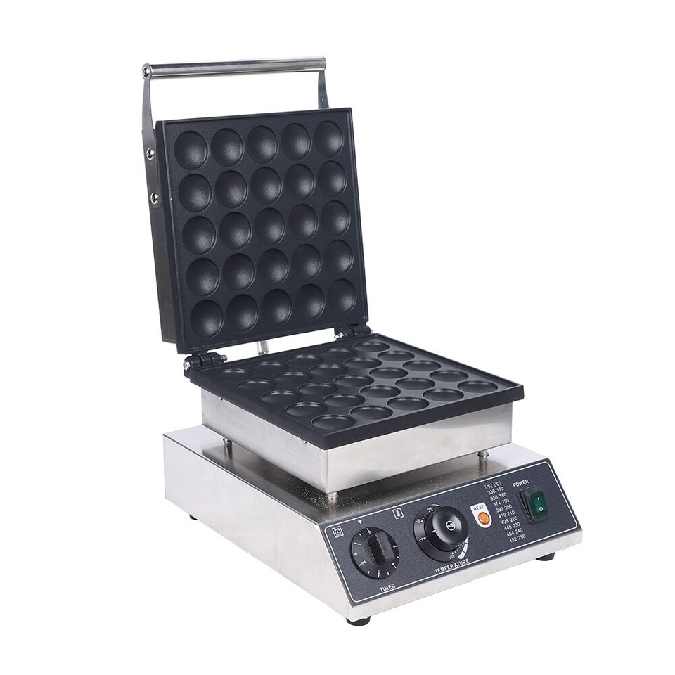 Mini Dutch Pancake Maker Poffertjes Machine for 25PCs Mini Round ...