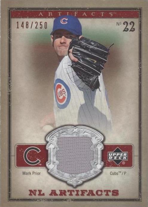 2006 Upper Deck Artifacts - Nl Artifacts Mark Prior #NL-MP Red /250 ...