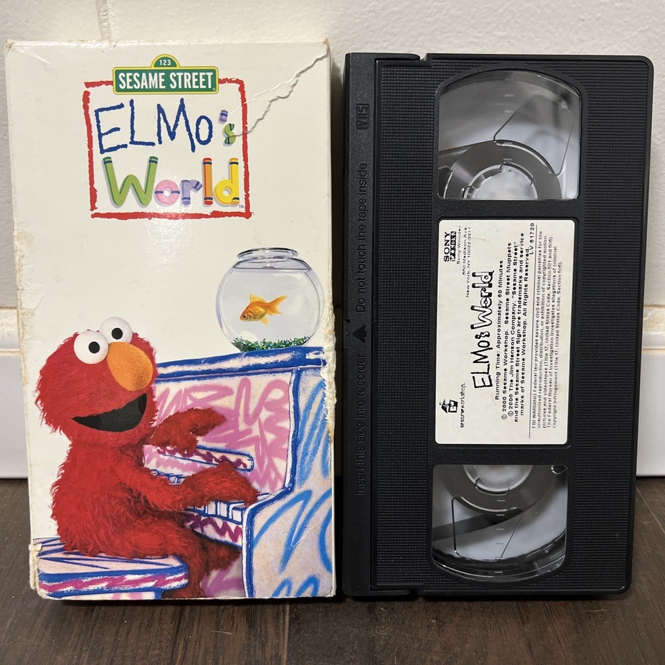 Sesame Street Elmo's World VHS 2000 Episodes for Children Kids TV ...