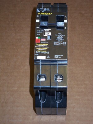 Square D ECB ECB24020G3 2 Pole 20 Amp 480V Powerlink Circuit Breaker ...