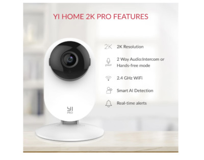 Y1 HOME 2K PRO SECURITY CAMERA 2.4 GHZWIRED INDOOR CAMERA | eBay