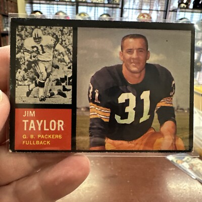 1962 Topps Football #66 Jim Taylor SP Green Bay Packers EX | eBay