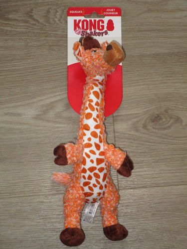 KONG Shakers Luvs -Orange Giraffe Small- Squeaks Plush Long Neck S Dog ...