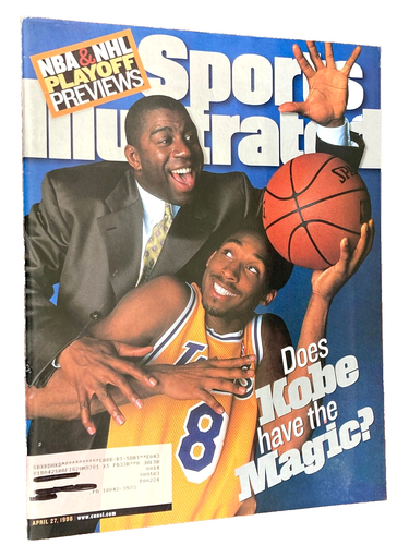 Kobe Bryant with Magic April 27, 1998 Sports Illustrated Kobe’s First ...