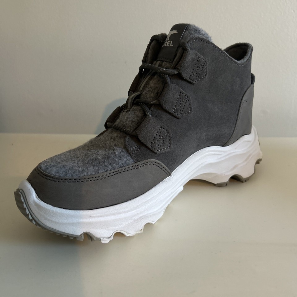 Sorel Kinetic Breakthru Caribou Waterproof Boot Womens 8.5 Quarry Sea ...