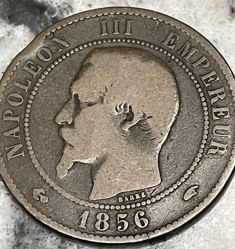 France Empire 1856 Napoleon III Vintage Old Coin Centimes | eBay