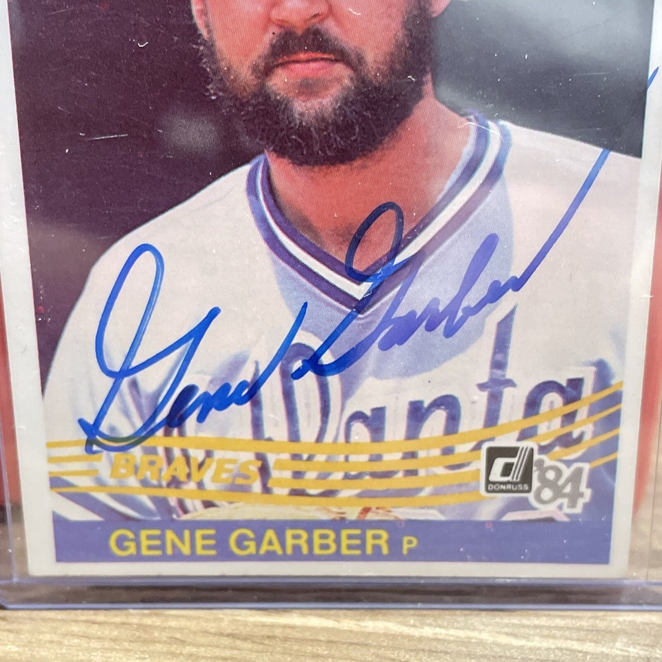 Gene Garner Auto 1984 Donruss Braves | eBay