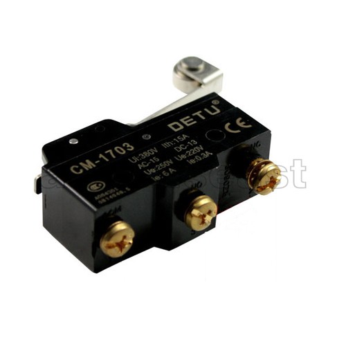 Micro Limit Switch Momentary Long Roller Lever CM-1703 1703 NO-COM-NC ...