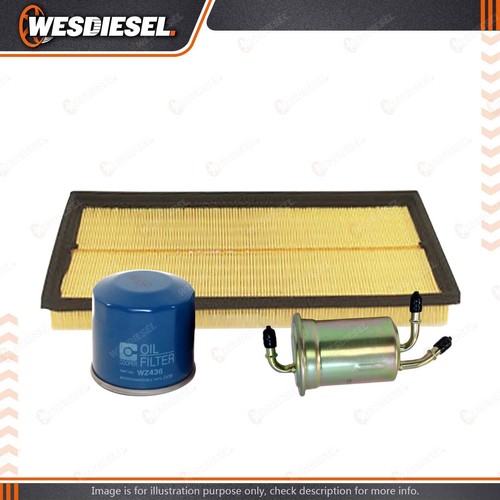 Wesfil Oil Air Fuel Filter Service Kit for Kia Carens FC Mentor Shuma ...