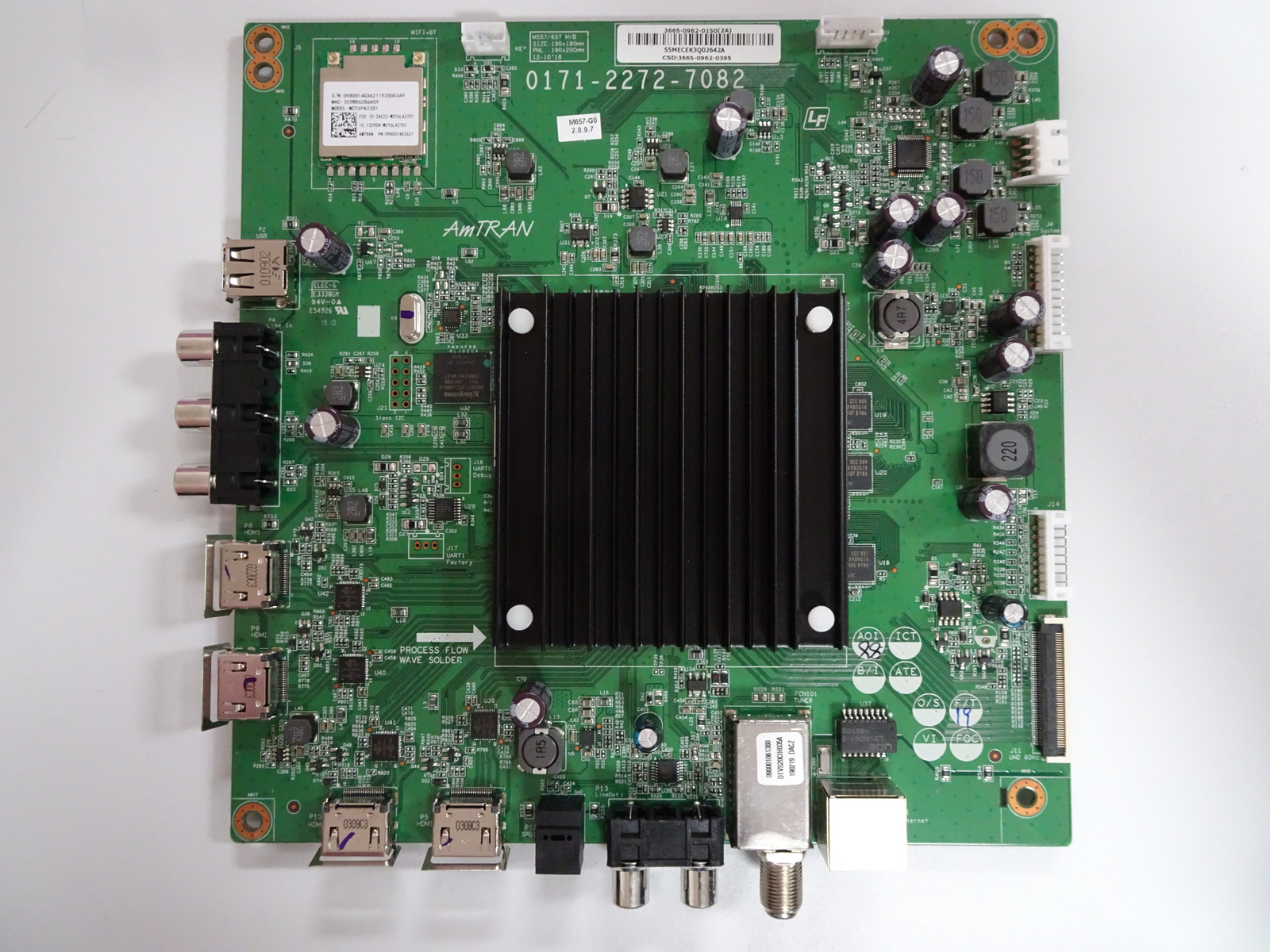 Vizio M657-G0 Main Board (3665-0962-0395) 3665-0962-0150 | eBay
