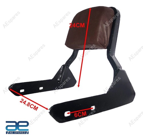 For Royal Enfield New Classic 350 Reborn Passenger Backrest Black With ...