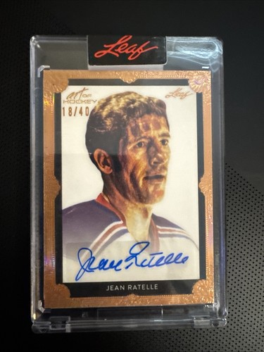2023 Leaf Art Of Hockey Jean Ratelle Auto /40 | eBay