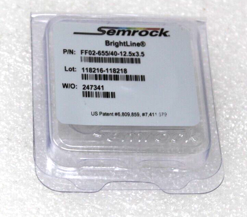Semrock Brightline Bandpass 12.5mm Round Optical Filter FF02-655/40-12 ...