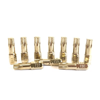 Torx Bit T30 25mm HEX INSERT STAR BITS 1/4" Screwdriver Insert PK 1 2 5 ...