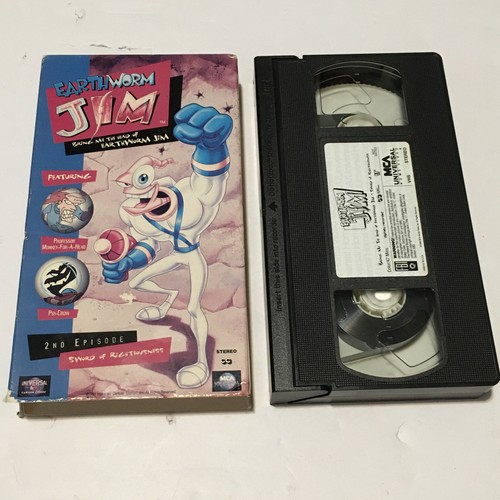 Earthworm Jim 1995 VHS Vol. 2 Conqueror Worm/Day Of The Fish MCA ...