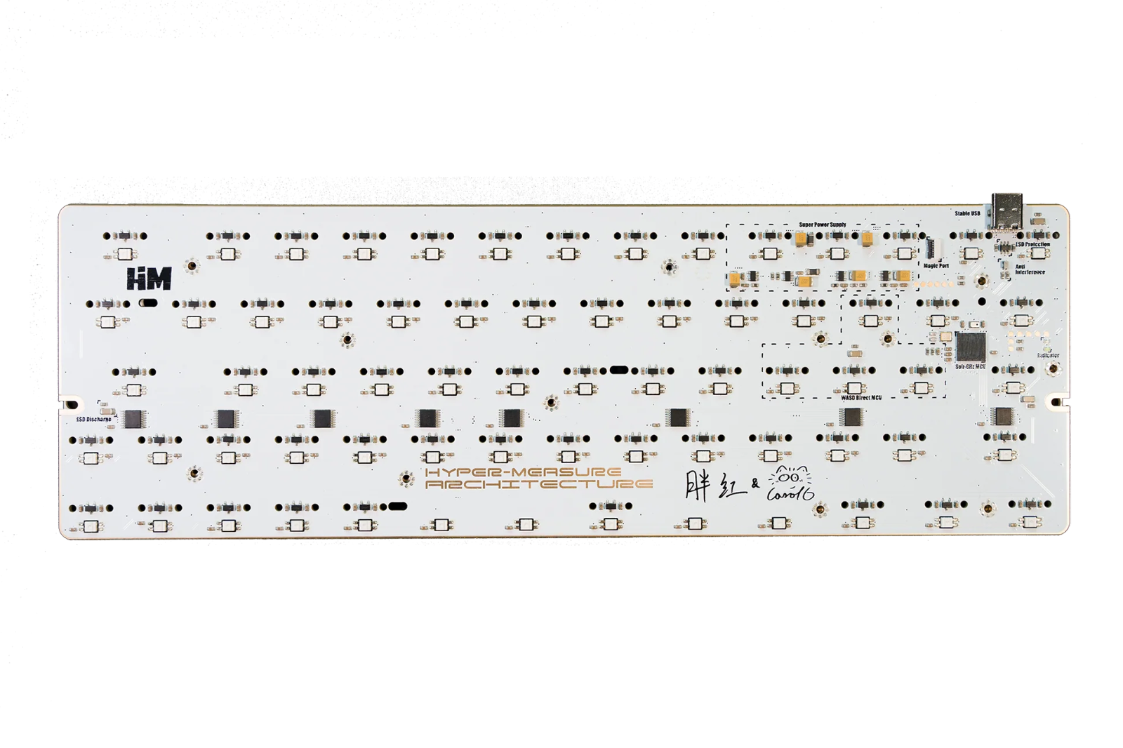 HM Lab HM64Z Pcb Kit HM Z Platform HE PCB Kit 64 Key Layout US Layout ...