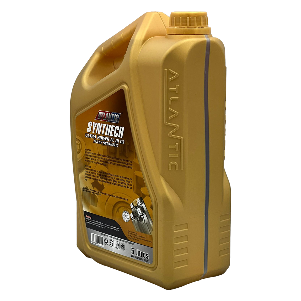 5w30 Longlife VW 504/507 5w-30 Fully Synthetic Engine Oil - 5L ATLANTIC ...
